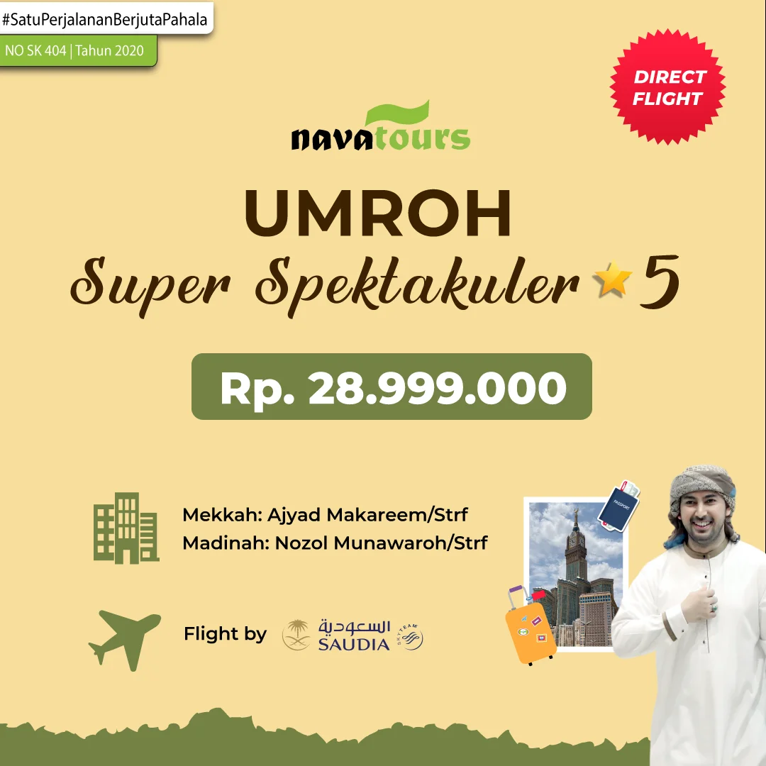 Biaya Umroh 2023 2024 Harga Paket Terbaru & Resmi | Nava Tour
