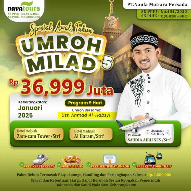 Biaya Umroh 2024 2025 Harga Paket Fantastic | Nava Tour